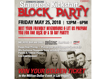 Cowboys Casino Stampede Kickstart Block Party | Country 105